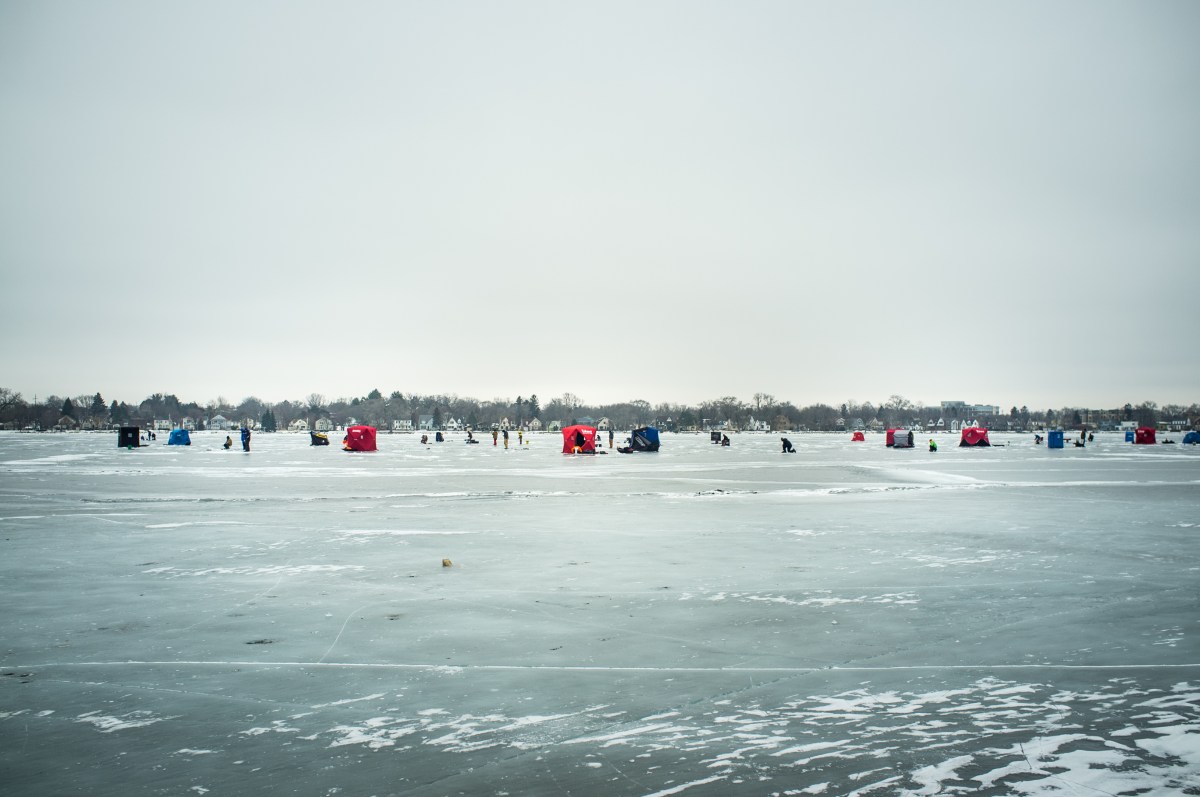 Ice Fishing at Brittingham Park, Lake Monona – JUSTFIVELETTERS